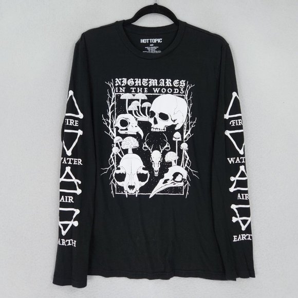 Hot Topic | Shirts | Hot Topic Shirt Mens Medium Black Nightmares In ...